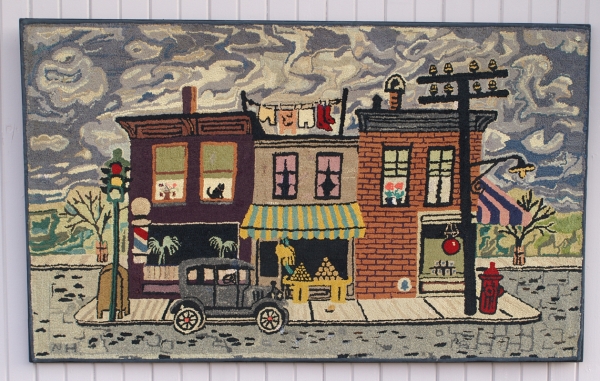 City Street Hooked Rug - Door Stops, Doorstops, Americana, Doorknockers ...